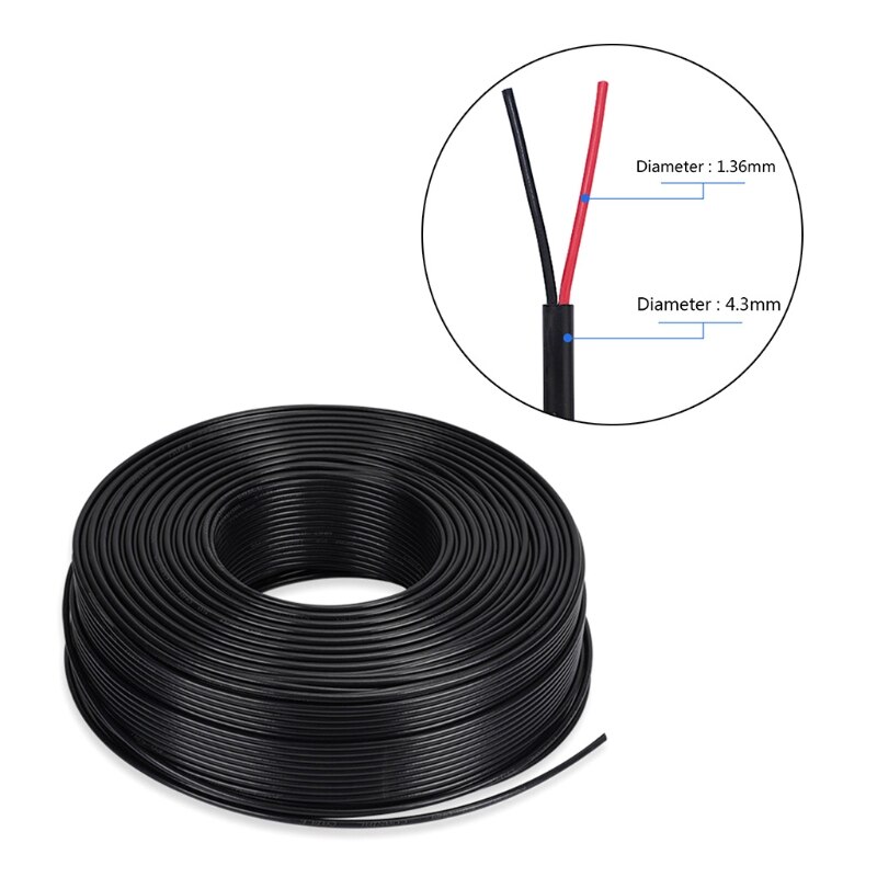 2 Pin Sheathed 18AWG/20AWG/22AWG DC Power Cord Ele... – Grandado