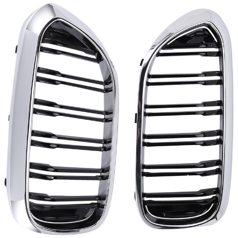 For-BMW 5 Series G30 G31 G38 M5 + Chrome+Black Fro... – Grandado