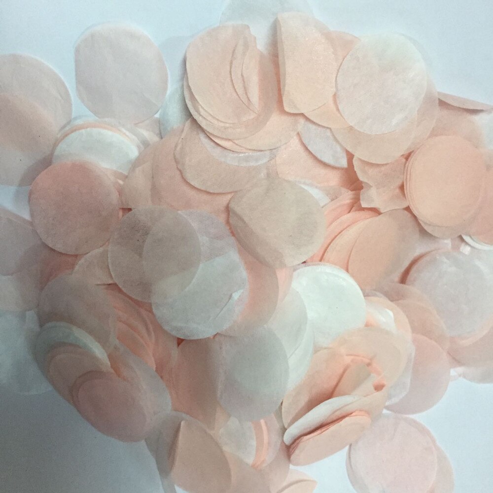 2.5cm/1inch Circle Shape Wedding Red White Tissue ... – Grandado