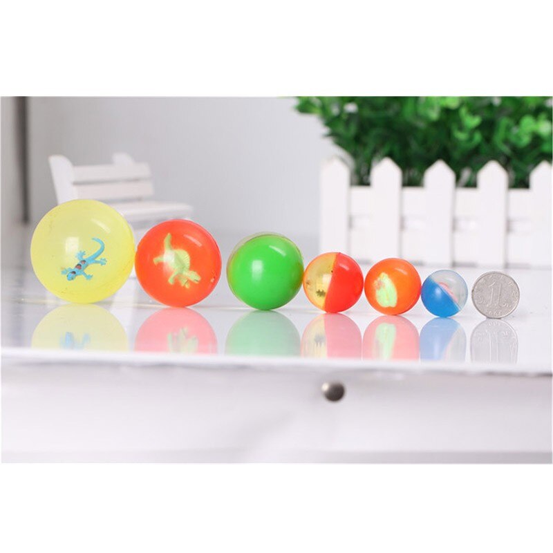 27MM Funny Toy Ball Mixed Cartoon Bouncy Ball Soli... – Grandado