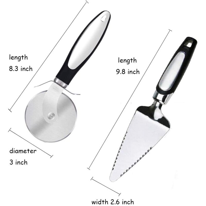 Pizza Schil Set,Pizza Cutter + Pizza Schop + Pizza... – Vicedeal