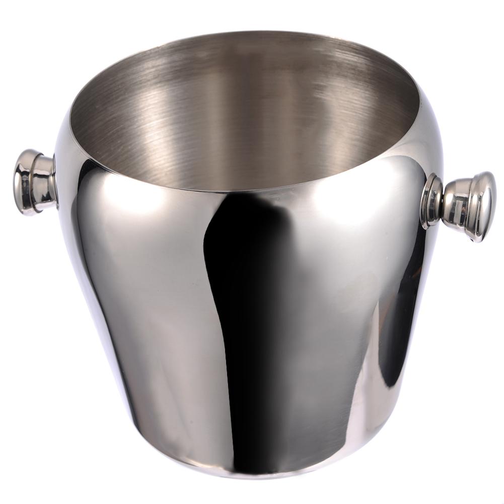 1L Stainless Steel Ice Bucket Bar Red Wine Ice Bar... – Grandado