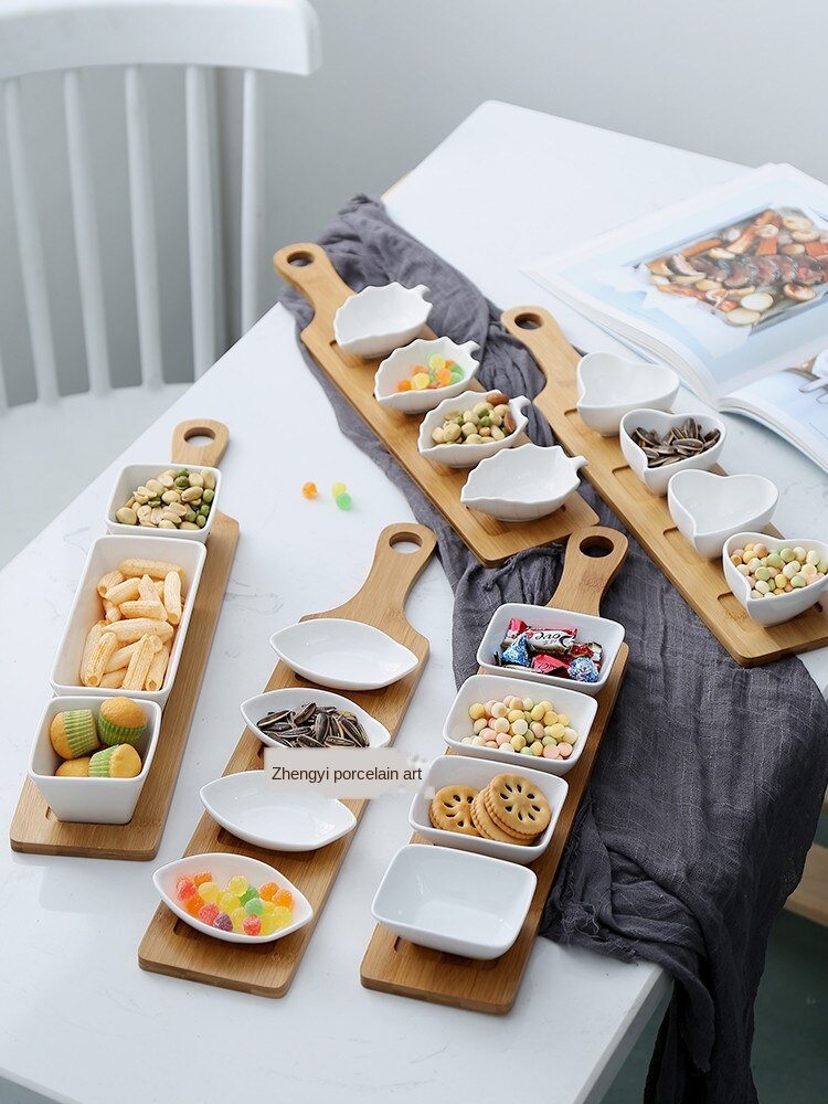 Japanese-style fruit platter tray ceramic cutlery ... – Grandado