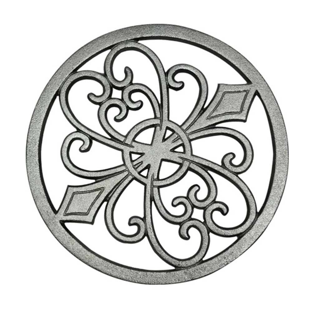 Thick Cast Iron Trivet Decorative Round Trivet Mat... – Grandado
