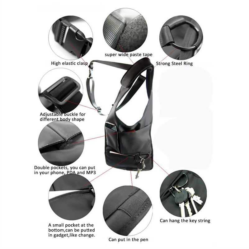 Anti-Theft Underarm Shoulder Armpit Bag Backpack P... – Vicedeal