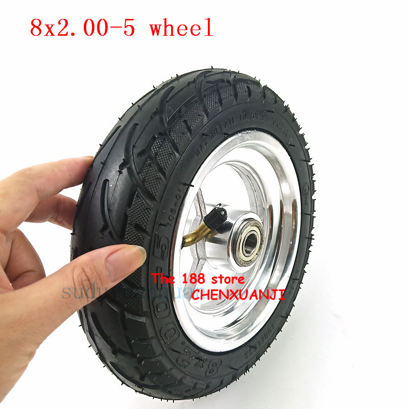 Rueda inflable trasera modificada para patinete eléctrico KUGOO S1 S2 ...