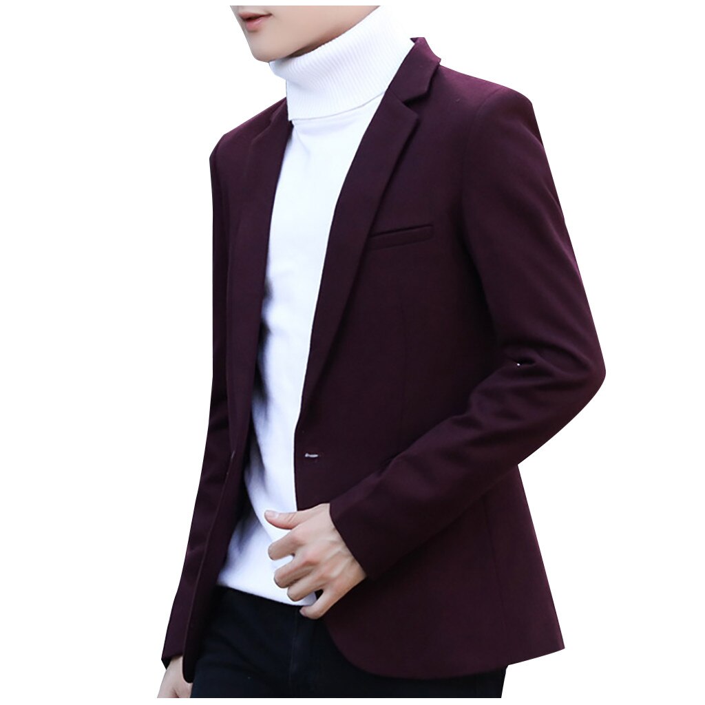 Winter Men Suit jacket Casual men blazer business ... – Grandado