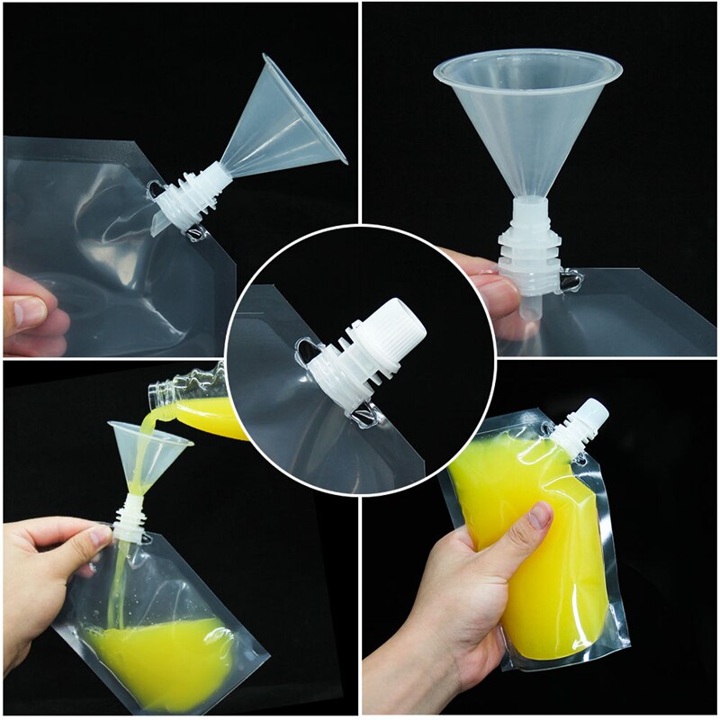 1pcs Plastic Spout Pouch Juice Stand-up Wine Milk ... – Grandado