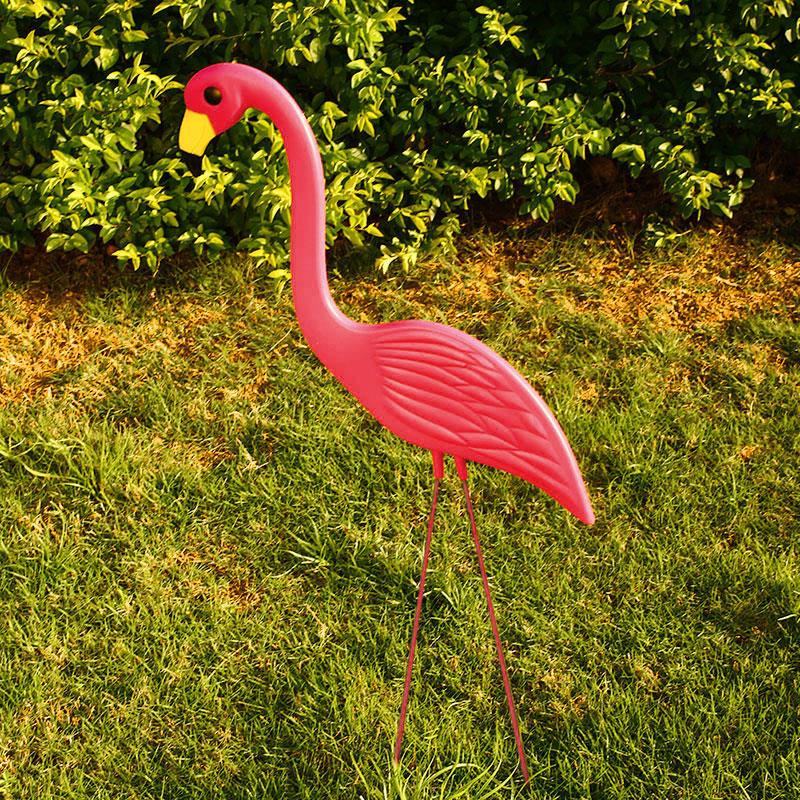 1Pcs Pink Flamingo Statue Gardening Decor Artifici... – Grandado