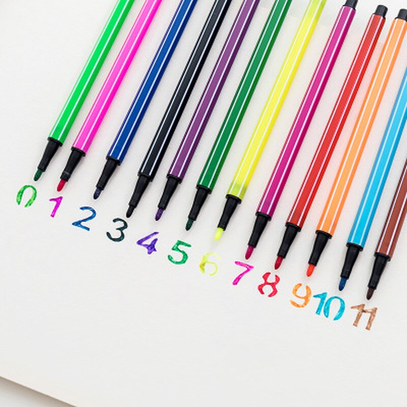 Scrubable Watercolor Pen 12 18 24 Colors Children'... – Grandado