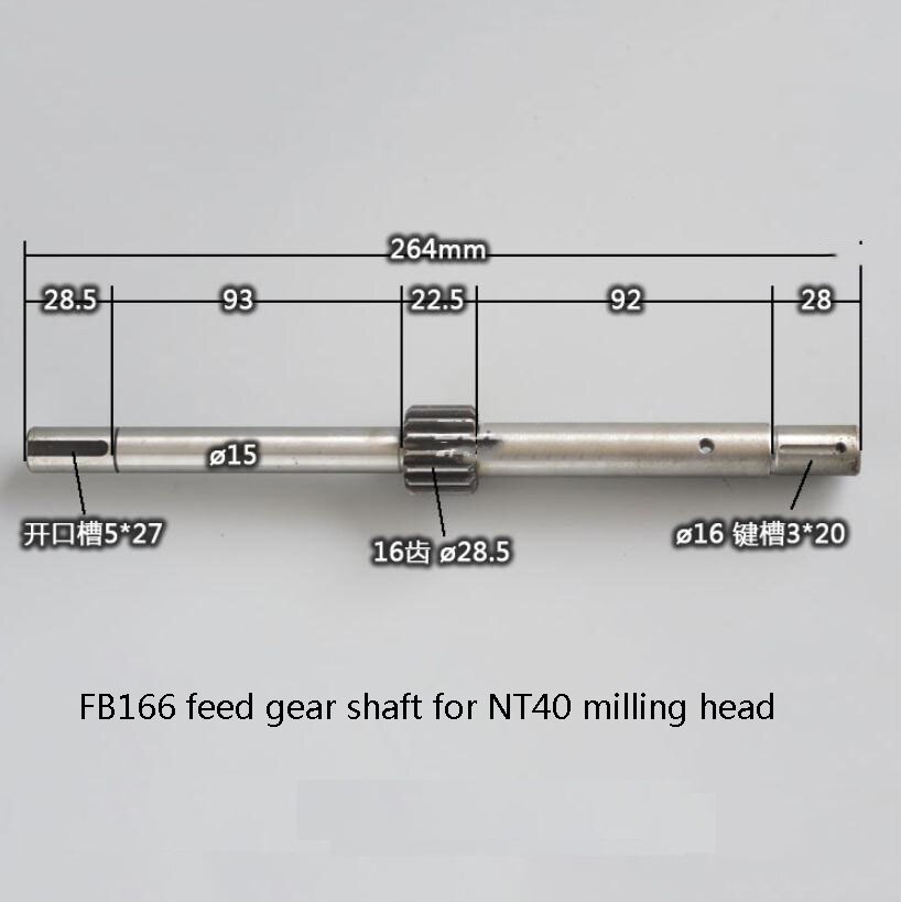 1PC FB166 CNC Turret Milling Machine Gear Shaft NT... – Grandado