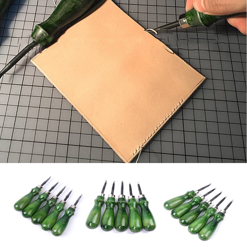1 Set Leather Edge Skiving Beveling Wooden Handle ... – Grandado