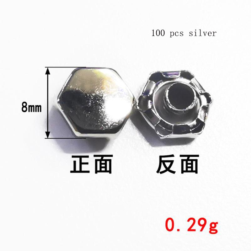 100 Pcs /Lot 8mm Decorative Rivets Hexagonal Nails... – Grandado