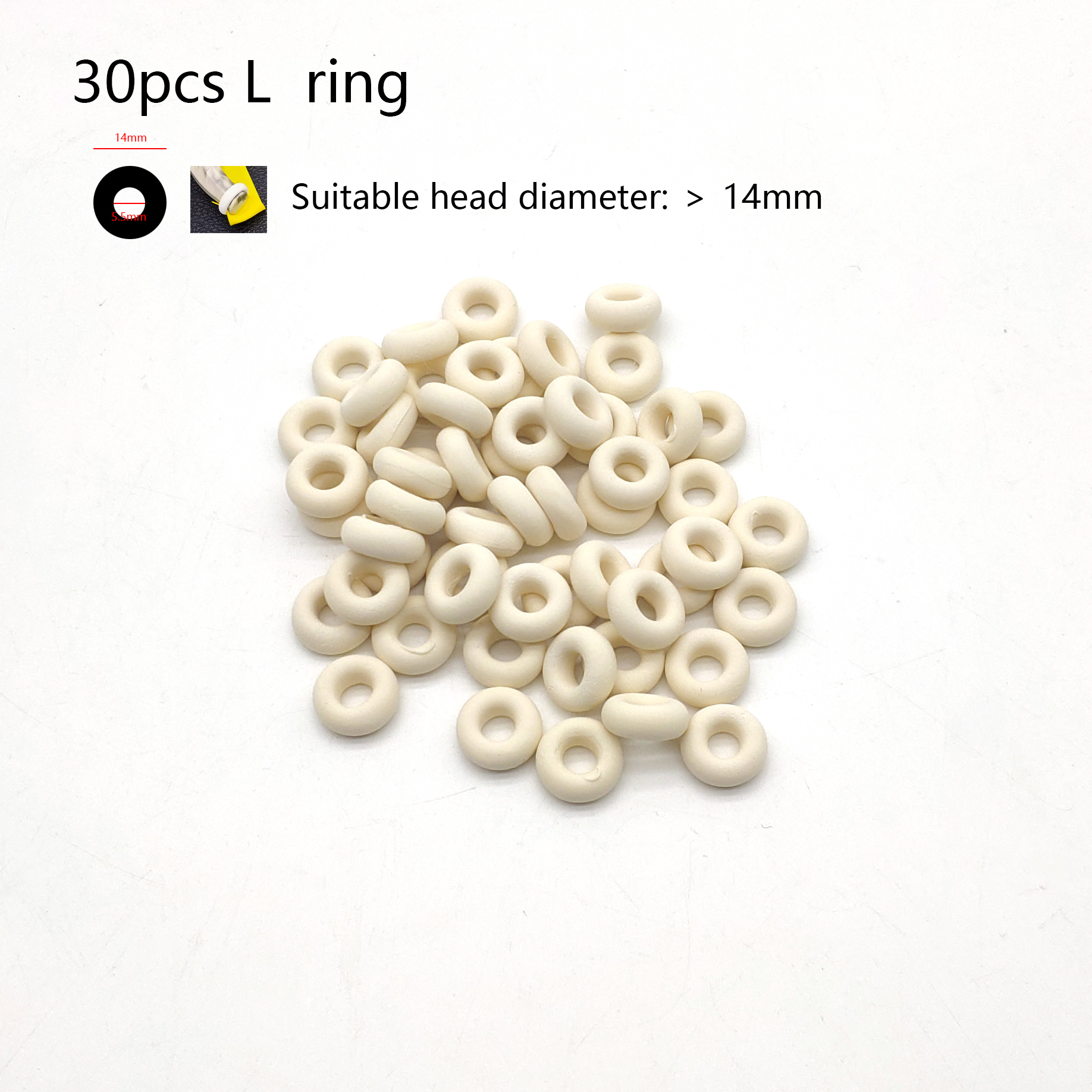 30/60pcs Rubber Ring Flat Rubber Band Fixation Fre... – Grandado