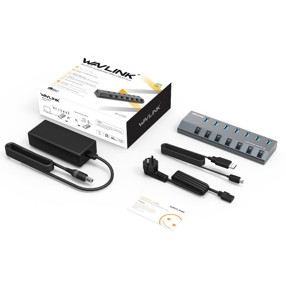 Wavlink USB Hub 3.0 High Speed 4/7 Ports Micro USB... – Vicedeal
