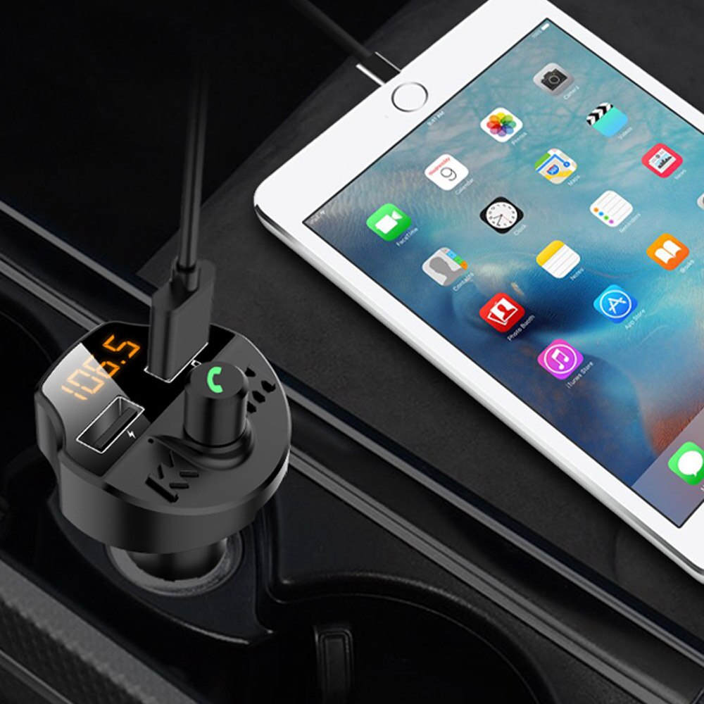 Bluetooth 5.0 Car Fm Transmitter Car Mp3 Player Mo... – Grandado