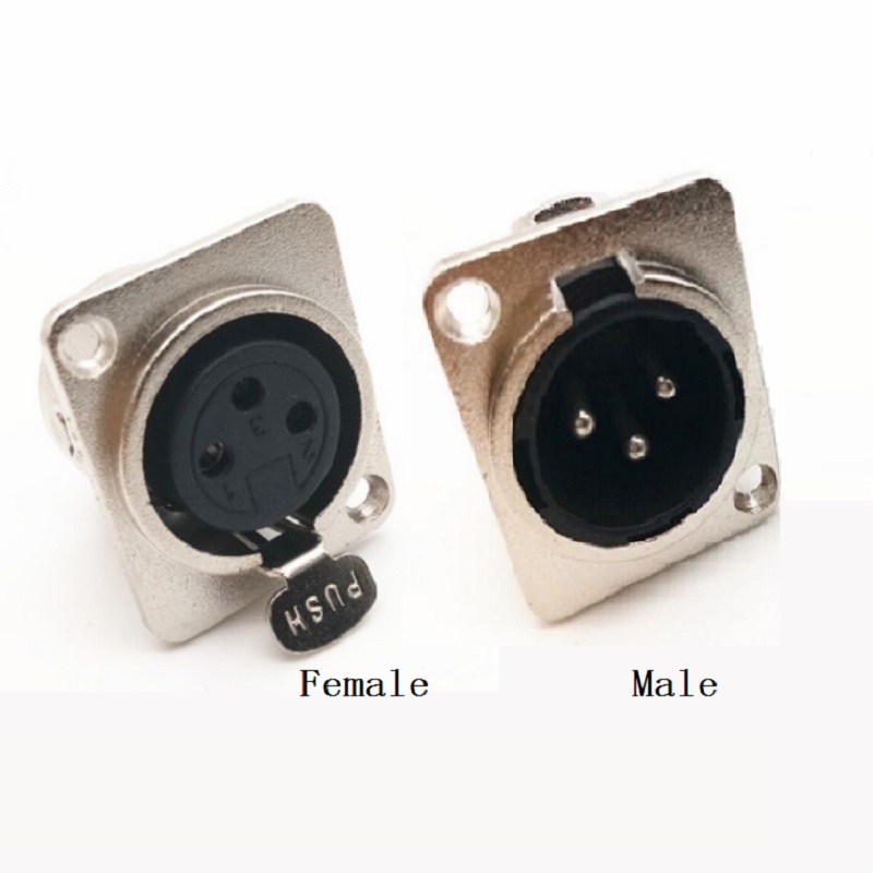 Panel Chassis Metalen vierkante Microfoon jack Enc... – Vicedeal