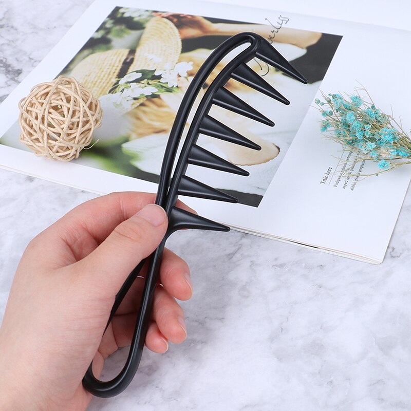 Handle Grip Large Tooth Curly Hair Comb Hair Styli... – Vicedeal