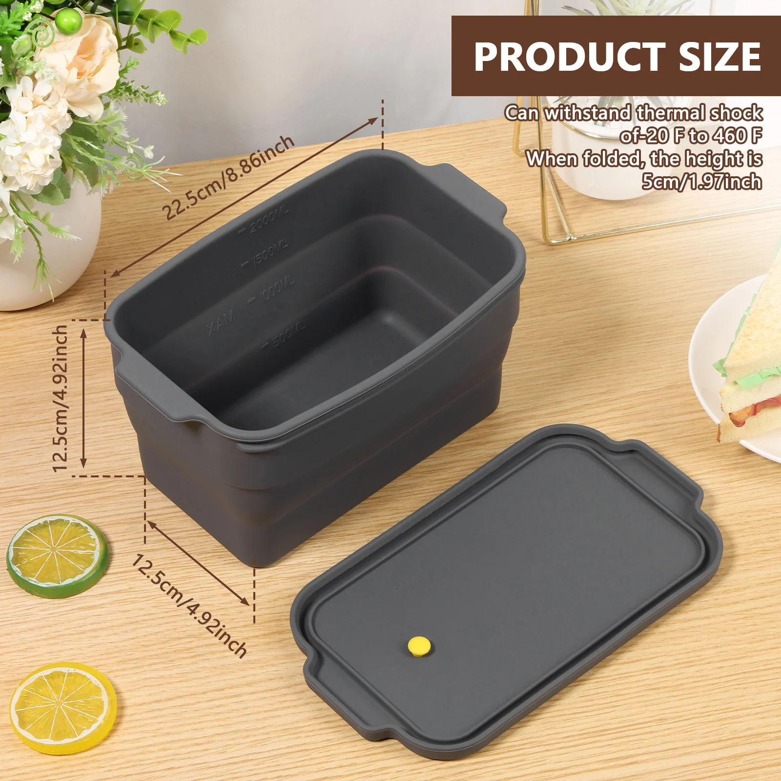Silicone Bread Loaf Pan Foldable Bread Baking Pan ... – Vicedeal