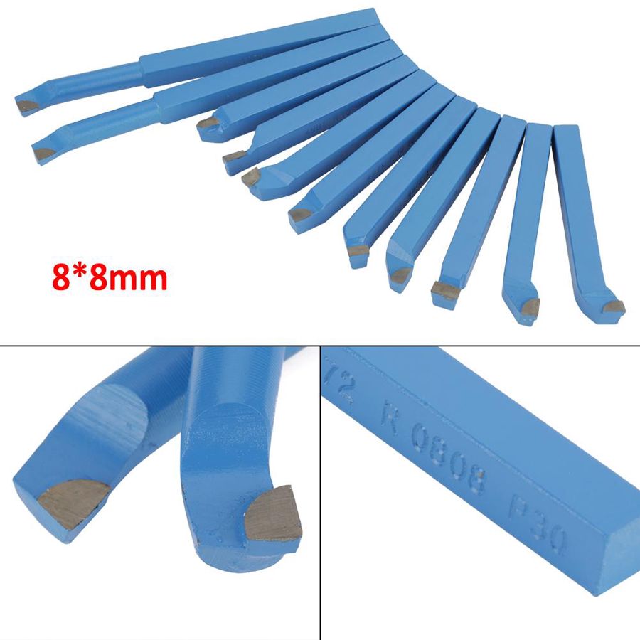 11Pcs 8*8mm Lathe Tools Carbide Tipped Welding Mil... – Grandado