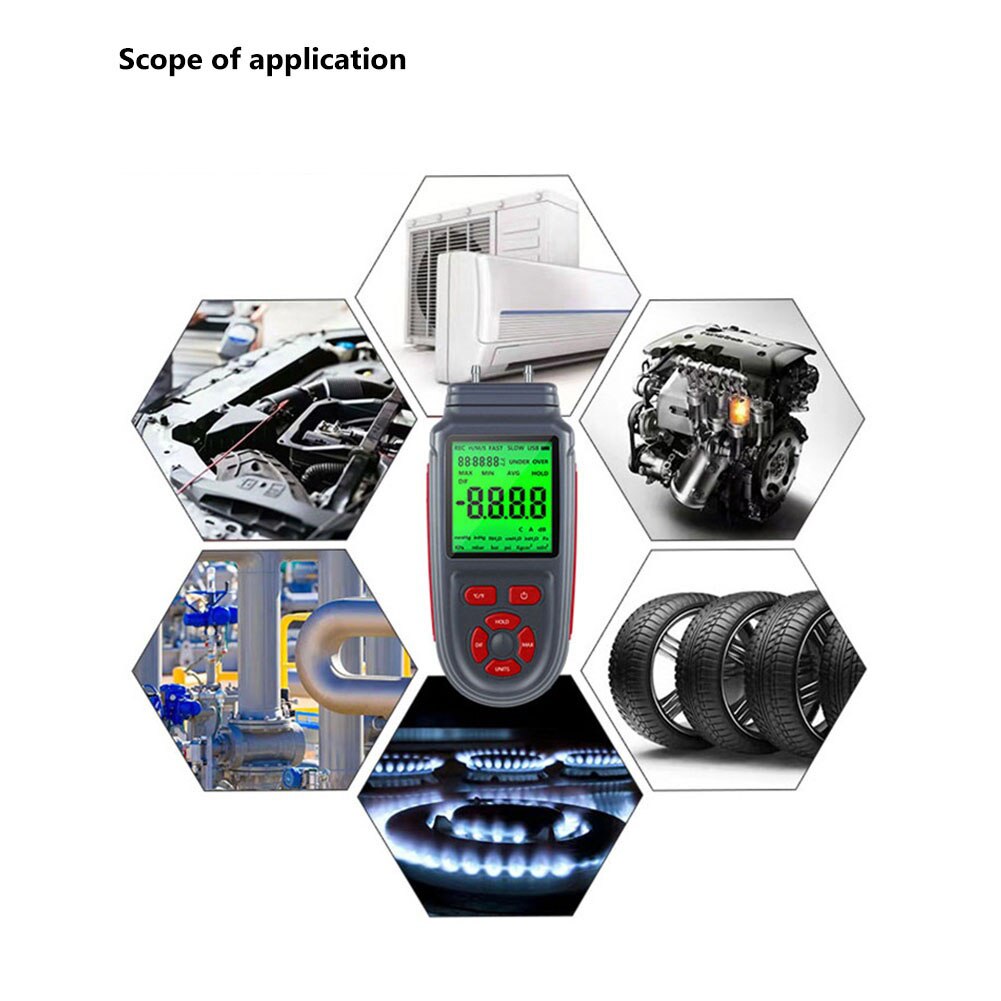 Handheld Digital Air Pressure Differential Meter N... – Grandado