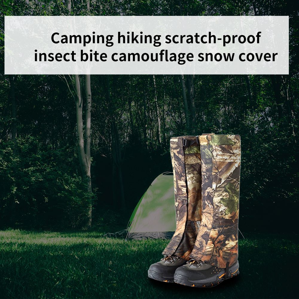 High Leg Gaiter Waterproof Camping Hiking Camoufla... – Grandado