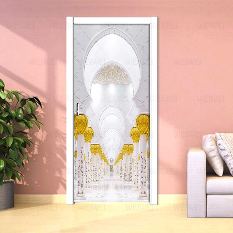 Luxury 3D Gold European Roman Column Wall Murals P... – Grandado