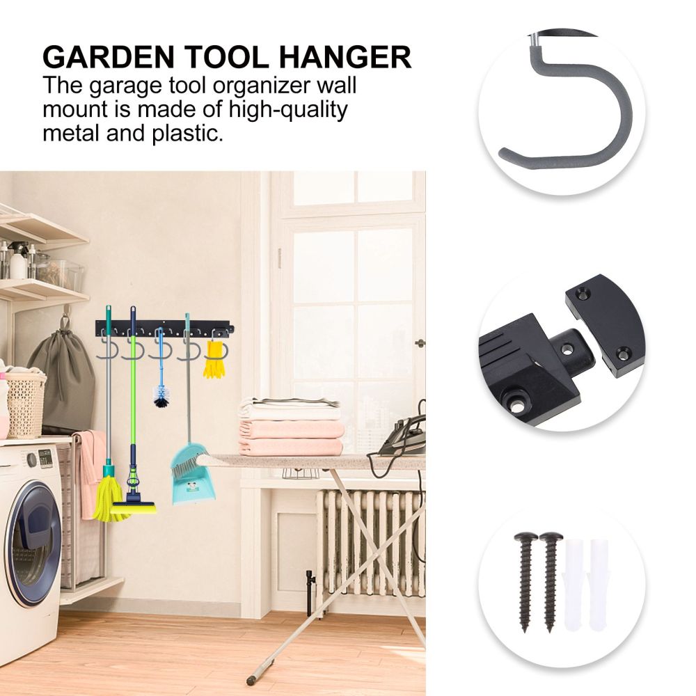 1 Set Garage Wall Mount Organizer Garden Tool Hang... – Vicedeal