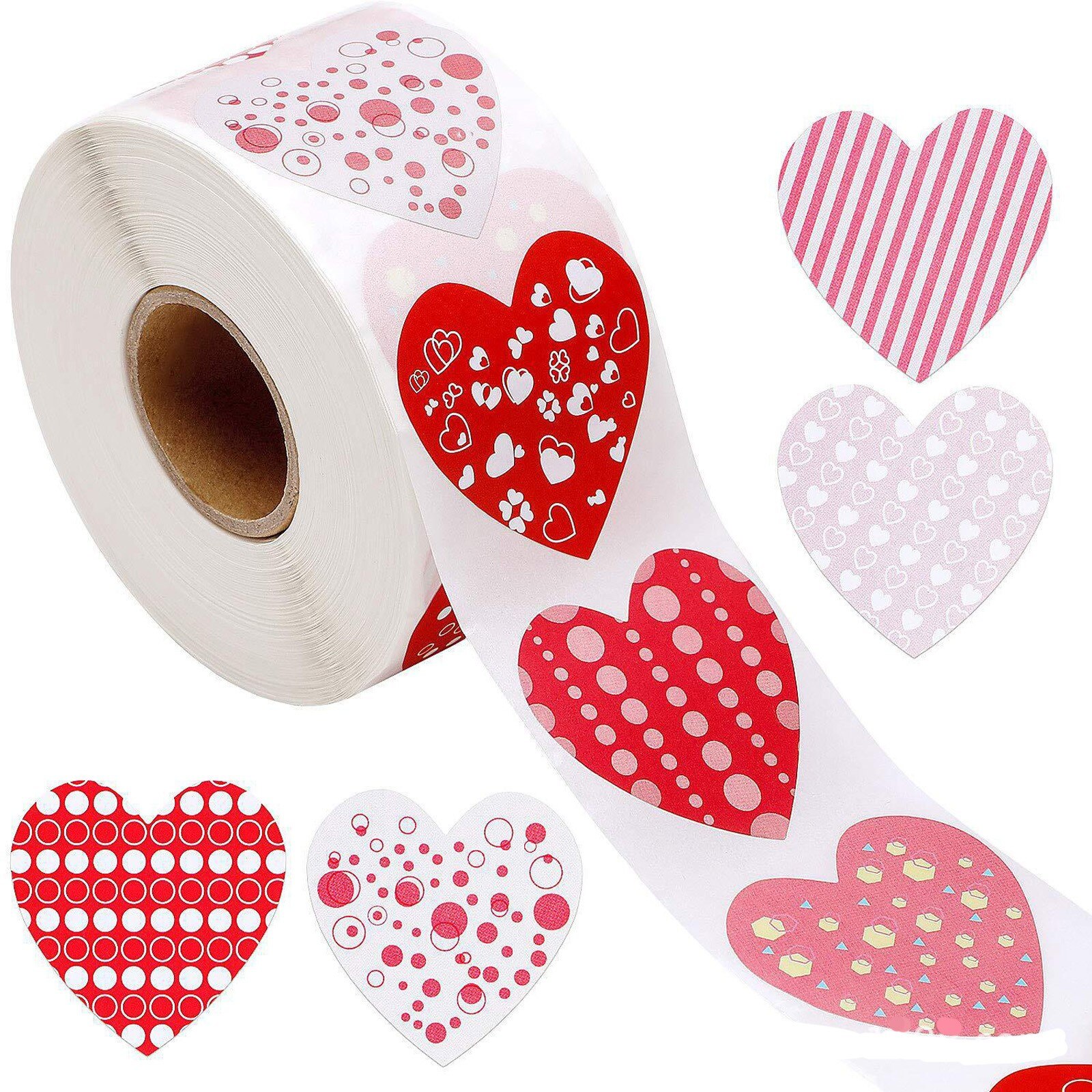 Valentines Day Love Heart Stickers Birthday Party ... – Grandado
