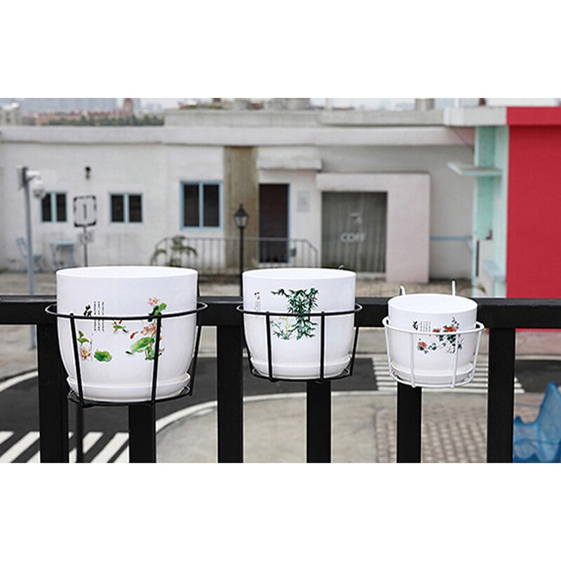 Hanging Plant Iron Racks Balcony Round Flower Pot ... – Grandado