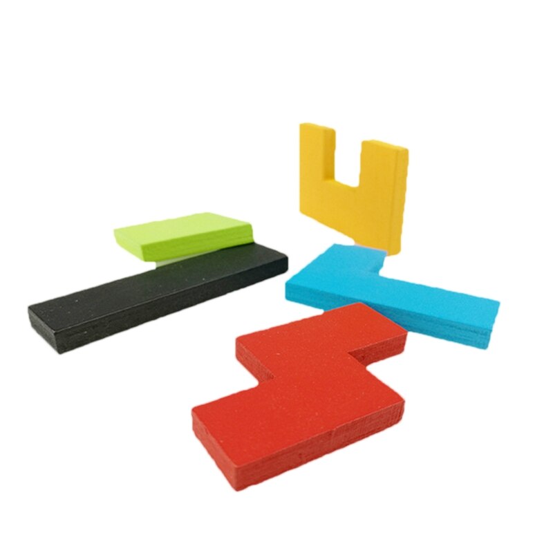 Colorful Wooden Tangram Brain Teaser Puzzle Toys T... – Grandado