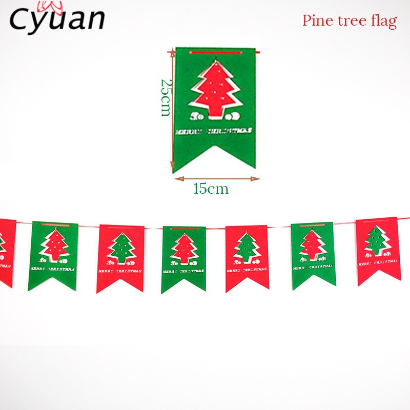 Cyuan Christmas Bunting Banners Kids Home DIY Garl... – Grandado