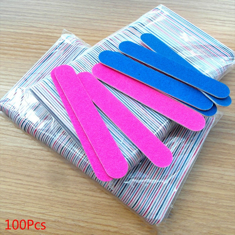 100Pcs Disposable Nail File Nail Buffer Lima Lime ... – Grandado