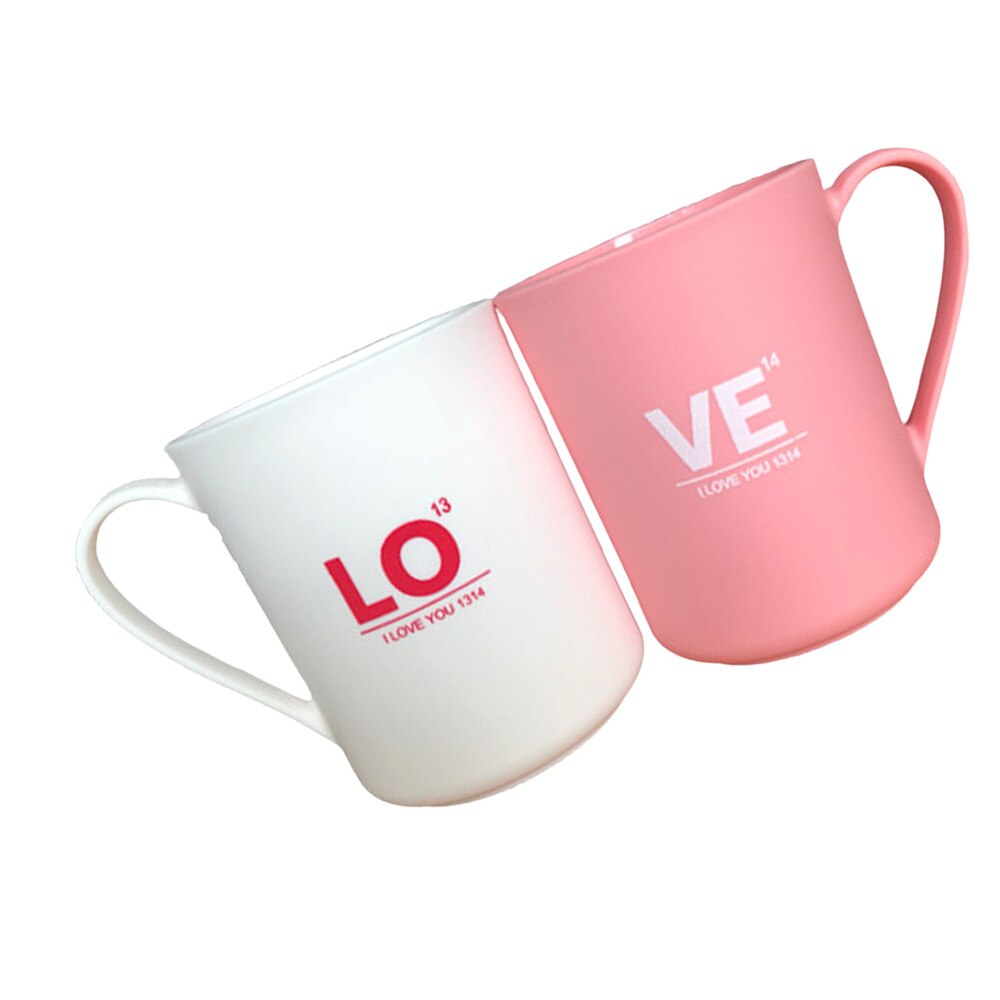 2pcs Couples Water Cup Mouthwash Cup Simple Couple... – Vicedeal