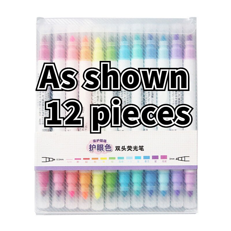 12 Pcs Set Japanese Stationery Zebra Mild Liner Do... – Vicedeal