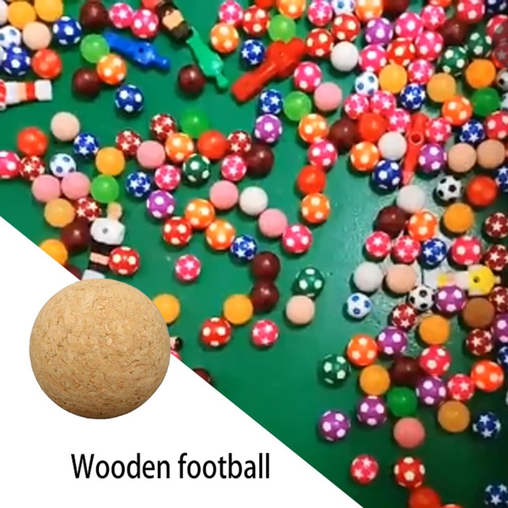 36mm kork massivt træ fodbold bord fodbold fodbold... – Grandado