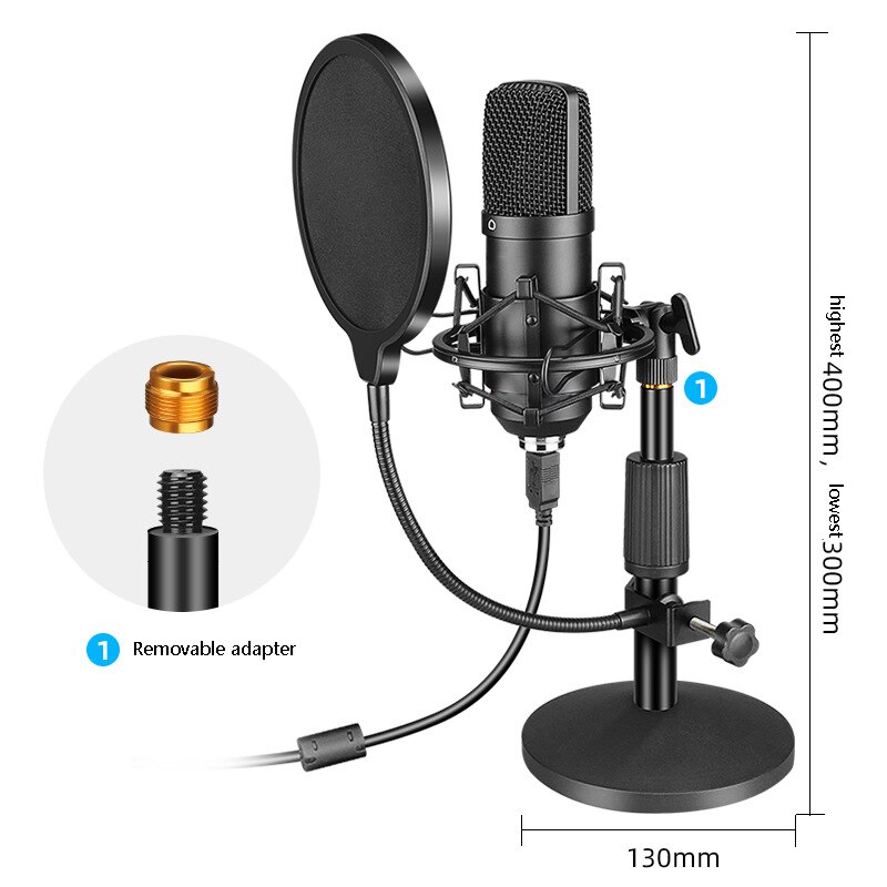 USB Microphone Desktop Stand Set, 192KHZ/24BIT Hig... – Grandado