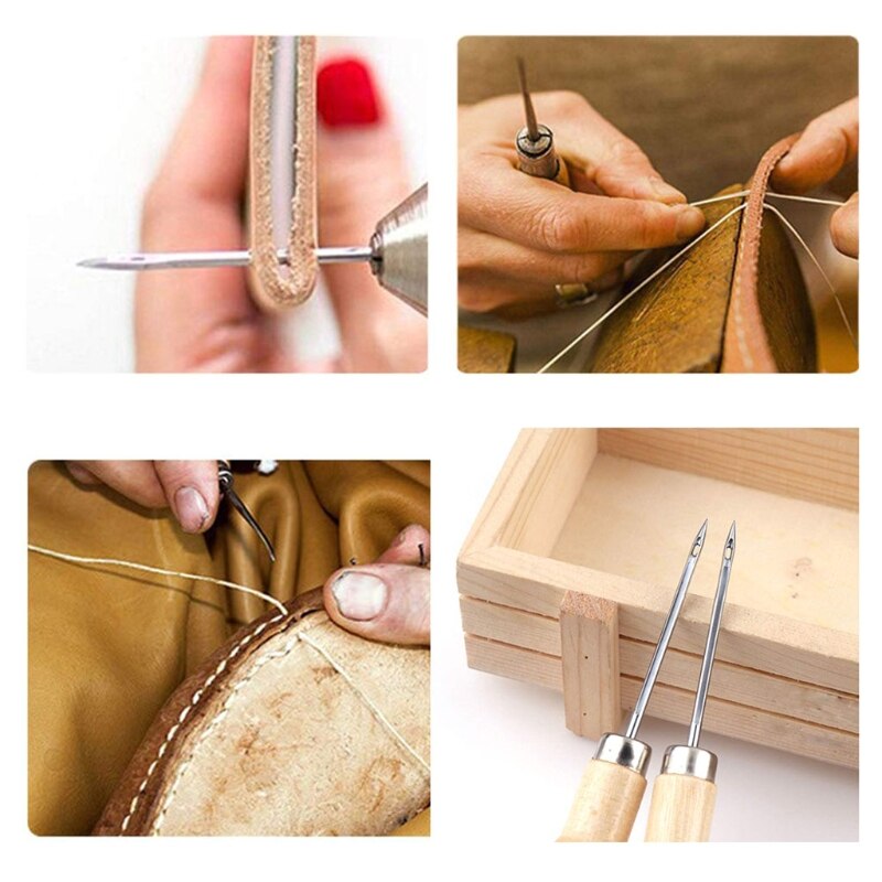 Wooden Handle Shoes Repairing Awl Leather Shoe Sew... – Vicedeal