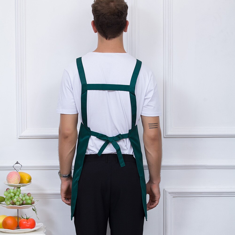 5 Color Unisex Fixed Shoulder Strap Chef Apron Kit... – Grandado