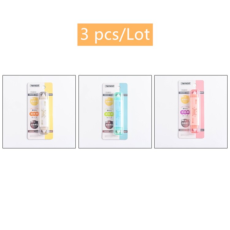 3pcs Double Sided Two-color Correction Tape Set 5m... – Grandado