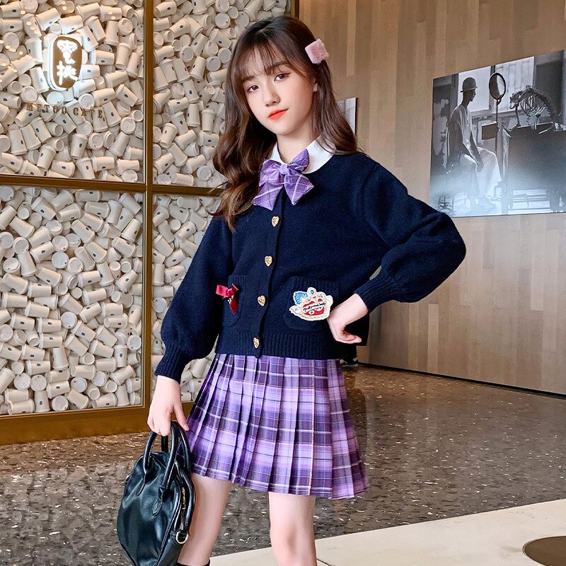 Spring Autumn Clothes Girls JK Uniform School Unif... – Grandado