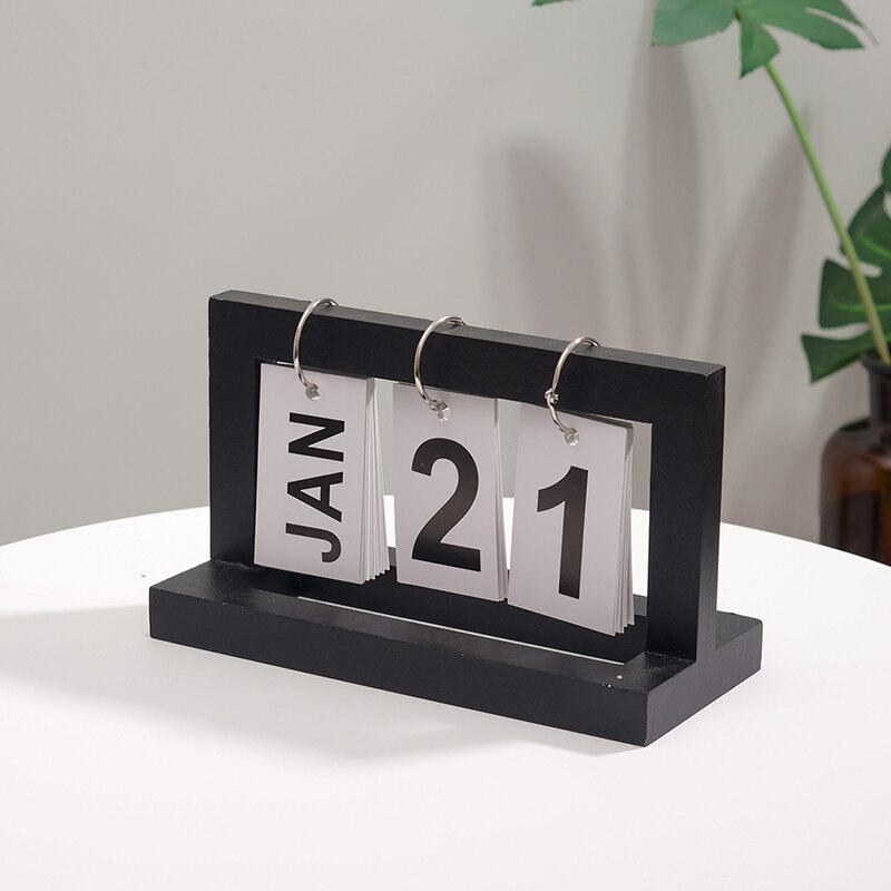 Wooden Flip Calendar Calendar Memo Daily Scheduler... – Vicedeal