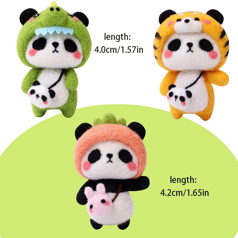 Imzay 3PCS Animals Wool Felting Kits Handmade Toy ... – Grandado