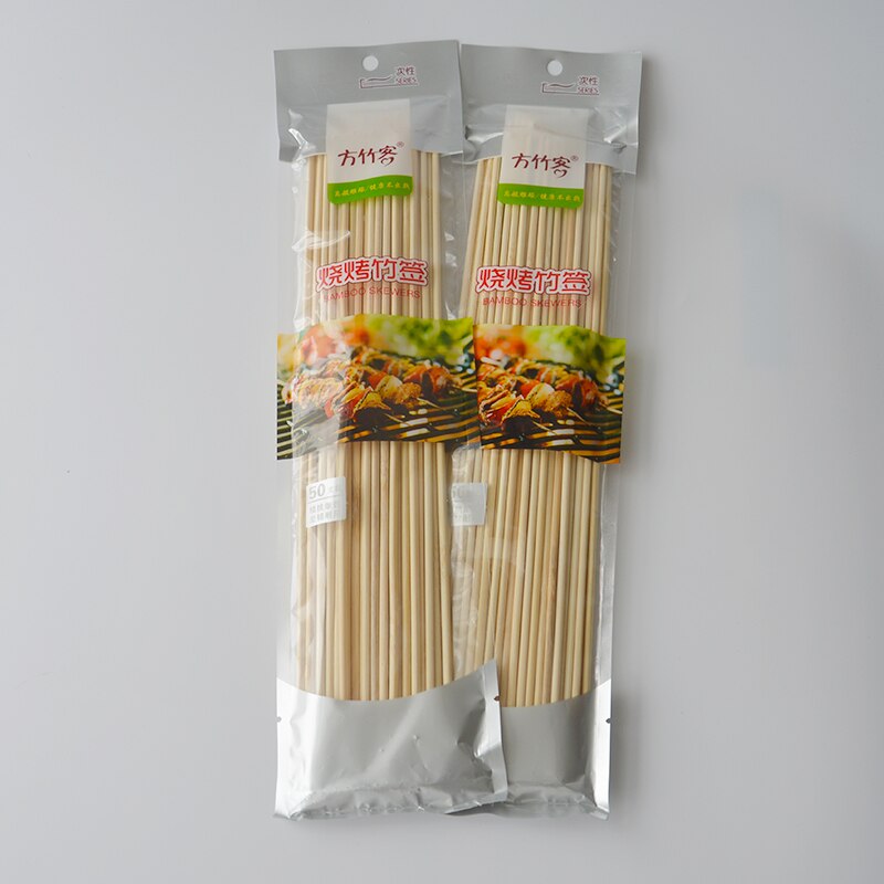 30CM 50Pcs/Package Bamboo Wood BBQ Skewer Food Bam... – Grandado