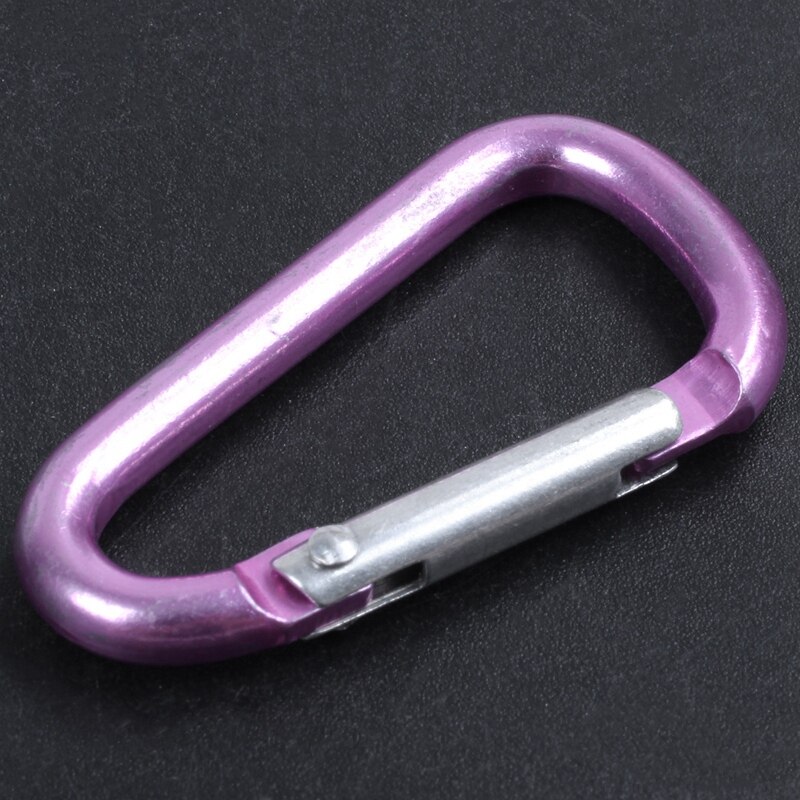Pink aluminum alloy D-shape spring-loaded gate clo... – Vicedeal