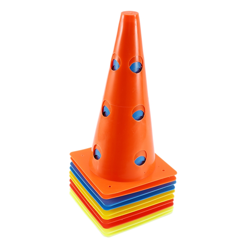 12 Inch Color Perforated Plastic Cone 10 Pack Set ... – Grandado