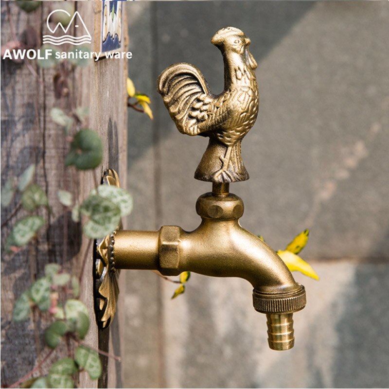 Garden Faucet Art Animal Shape Antique Countryside... – Grandado