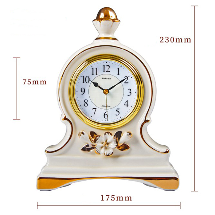 Noble European Ceramic Table Clock Home Decoration... – Grandado