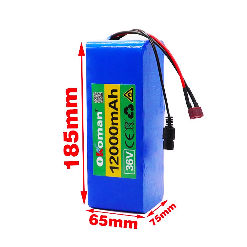 10S4P 36v 12Ah battery 18650 lithium battery pack ... – Grandado