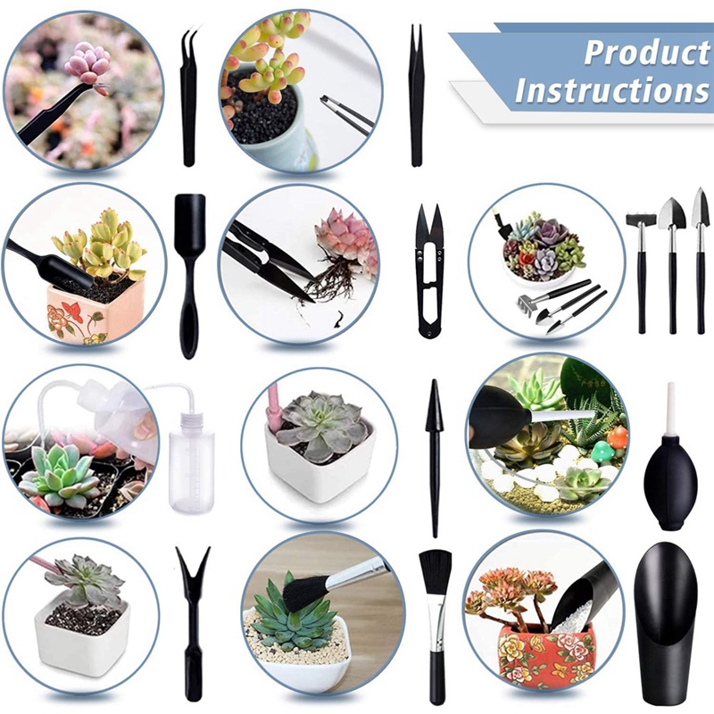 Succulent Tools, 13 Pcs Garden Tool Set, Transplan... – Vicedeal